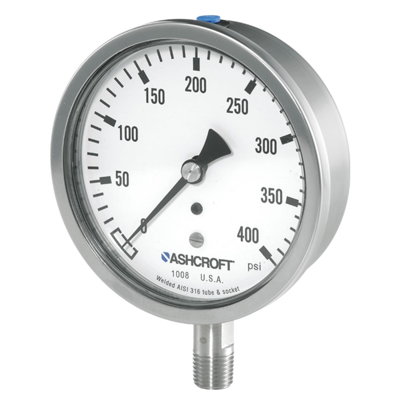 Ashcroft 1008S [501008S] Analog Pressure Gauge - 50mm (2") dial size ...