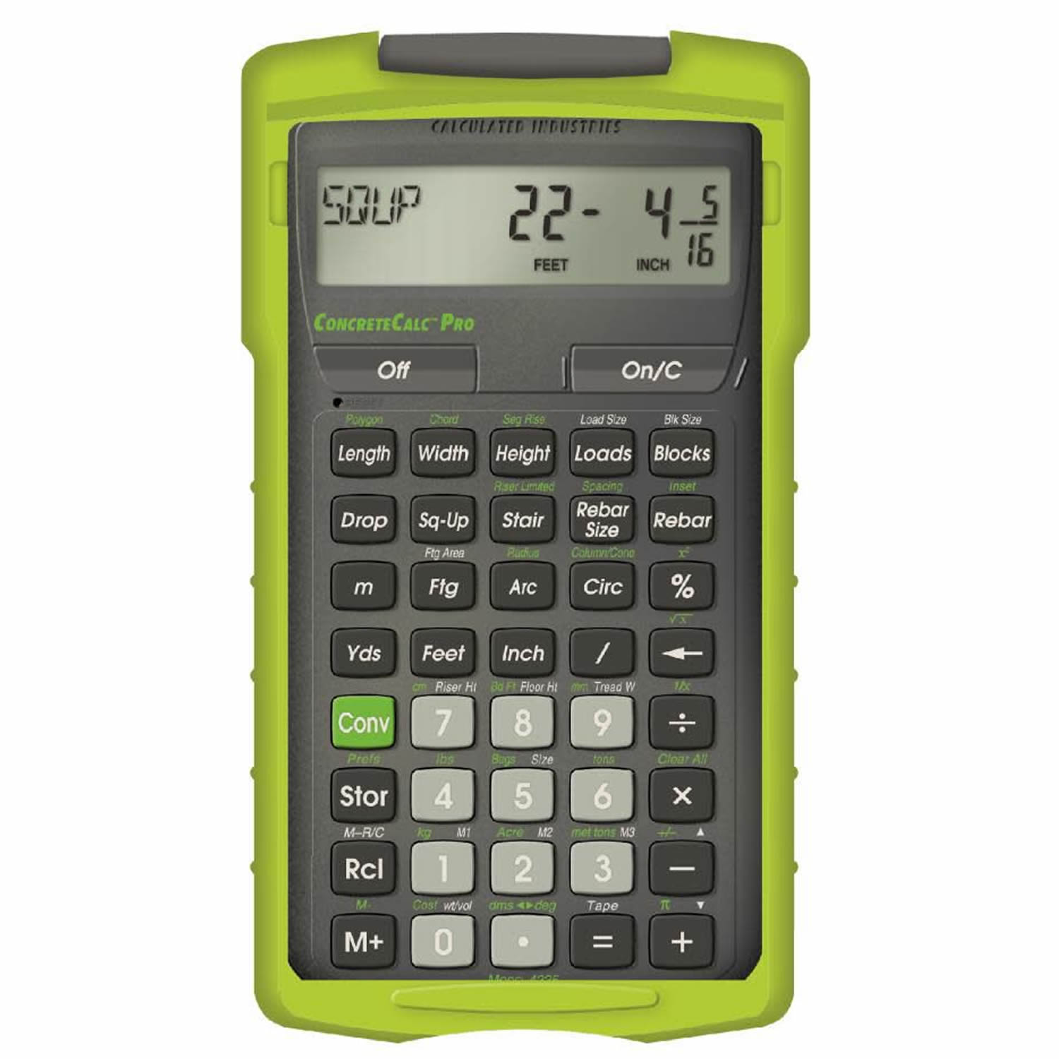 Calculated Industries ConcreteCalc Pro [4225] Advanced Yard, Feet-Inch ...
