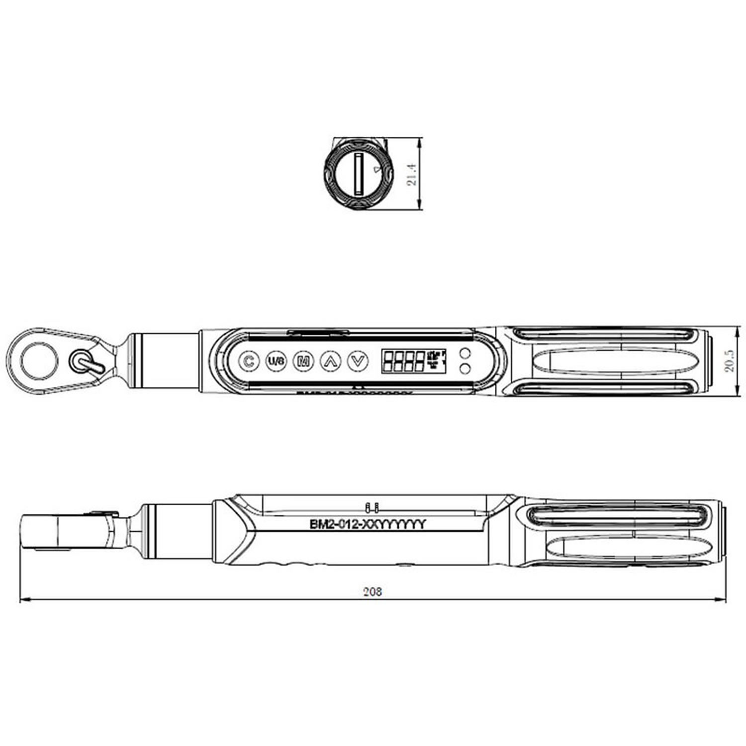 Checkline DTF Digital Torque Wrench With 1/4" Female Hex Drive| Jual ...