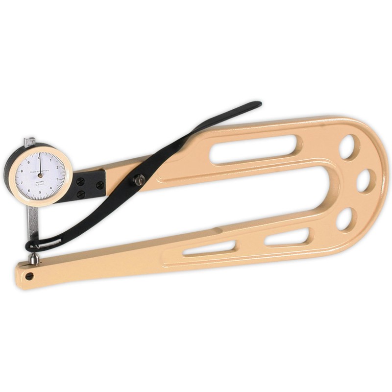 Checkline DM-830 [DM-830-D] Analog Metric Dial Thickness Gauge, Range 0 ...