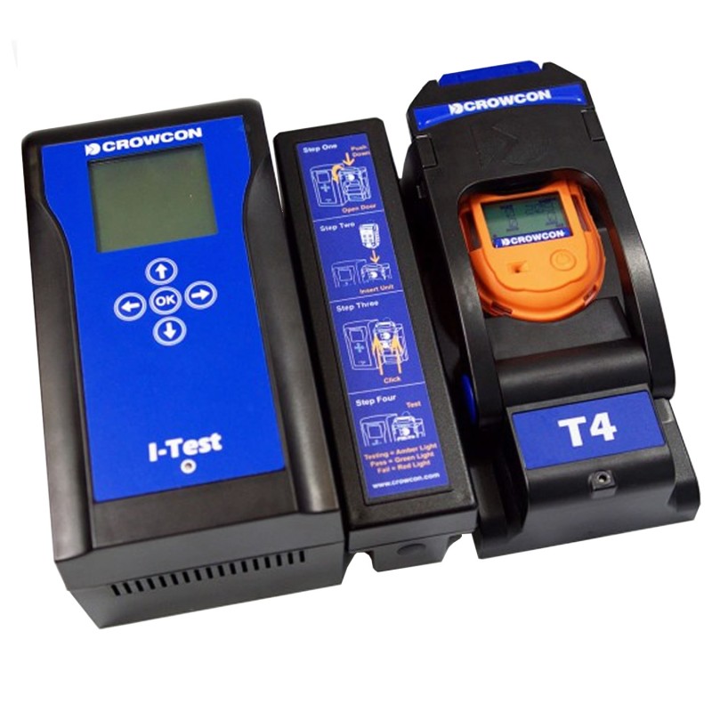 Crowcon I-Test [IT-T4-11Z-ZB-1] Automated Portable Gas Detector Test ...