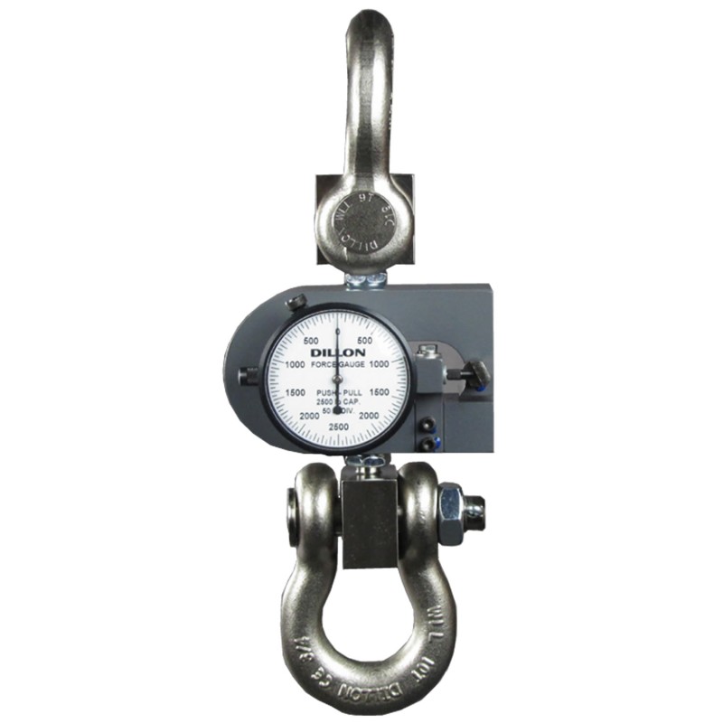 Dillon X-PP [30800-0017] Push Pull Force Gauge, 2,500-0-2,500 Lb ...