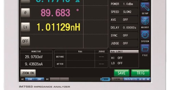 Hioki IM7580 [IM7583-01] Measurement Frequency Impedance Analyzer, 1MHz ...