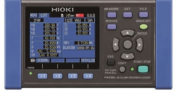 Hioki PW3360-20 Clamp-on Power Logger, 3-Phase 4-Wire Circuits, Main ...