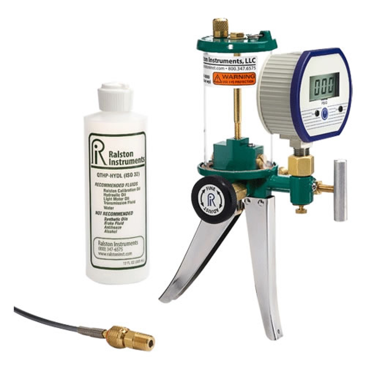 Ralston XHGV-5KPSI-D Hydraulic Hand Pump Full Calibration Kit (5000 psi ...