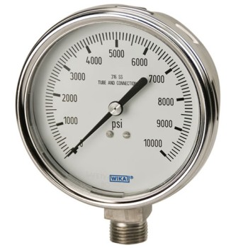 WIKA 232.54 [232.54.25-C060PX-N2LM] Pressure Gauge, 2-1/2" Dial Size, 1 ...